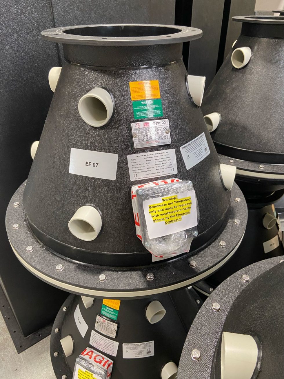 Fan Ranges And Curves | Central Fans Colasit